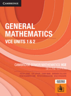 General Mathematics VCE Units 1 & 2 by Peter Jones | 2nd Edition ...