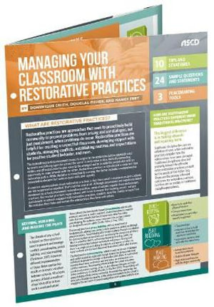 Managing Your Classroom with Restorative Practices by Dominique Smith | Quick Reference Guide ...